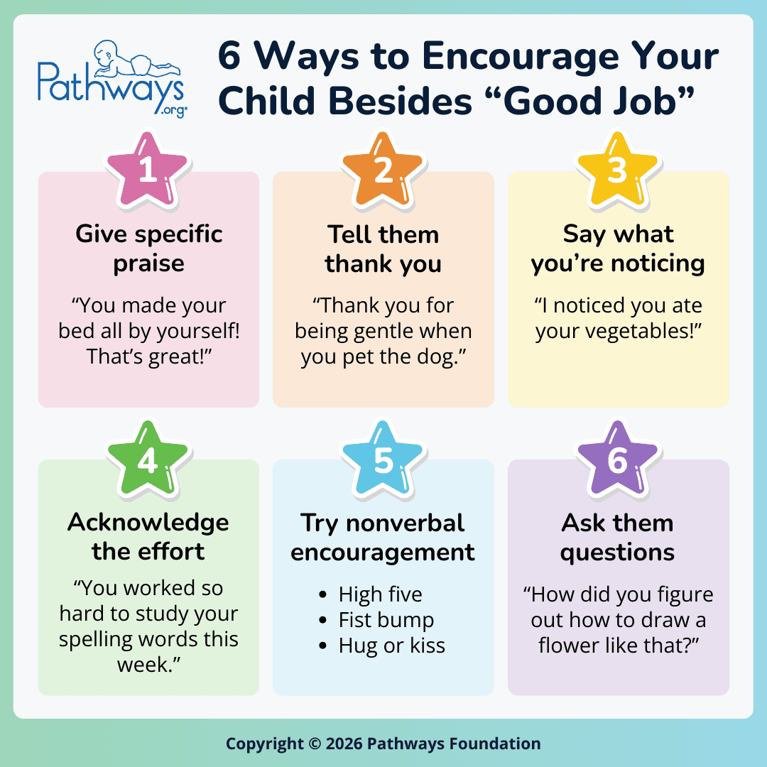 Pathways.org | More Than “Good Job!” Try These Ways to Encourage Your Child